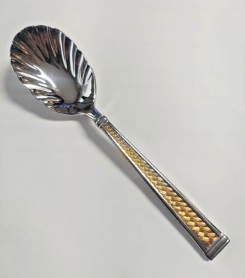 Waterford KELLS GOLD Stainless 18/10 WEAVE Stainless Flatware 1 SUGAR ...