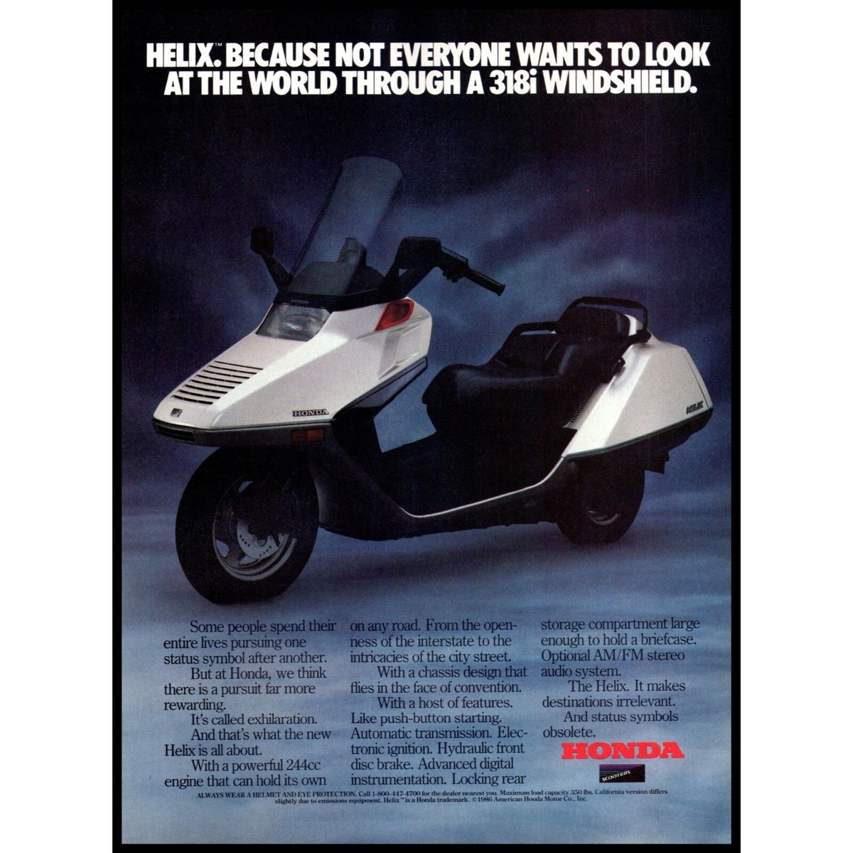 Honda Helix Scooters Pre Owned