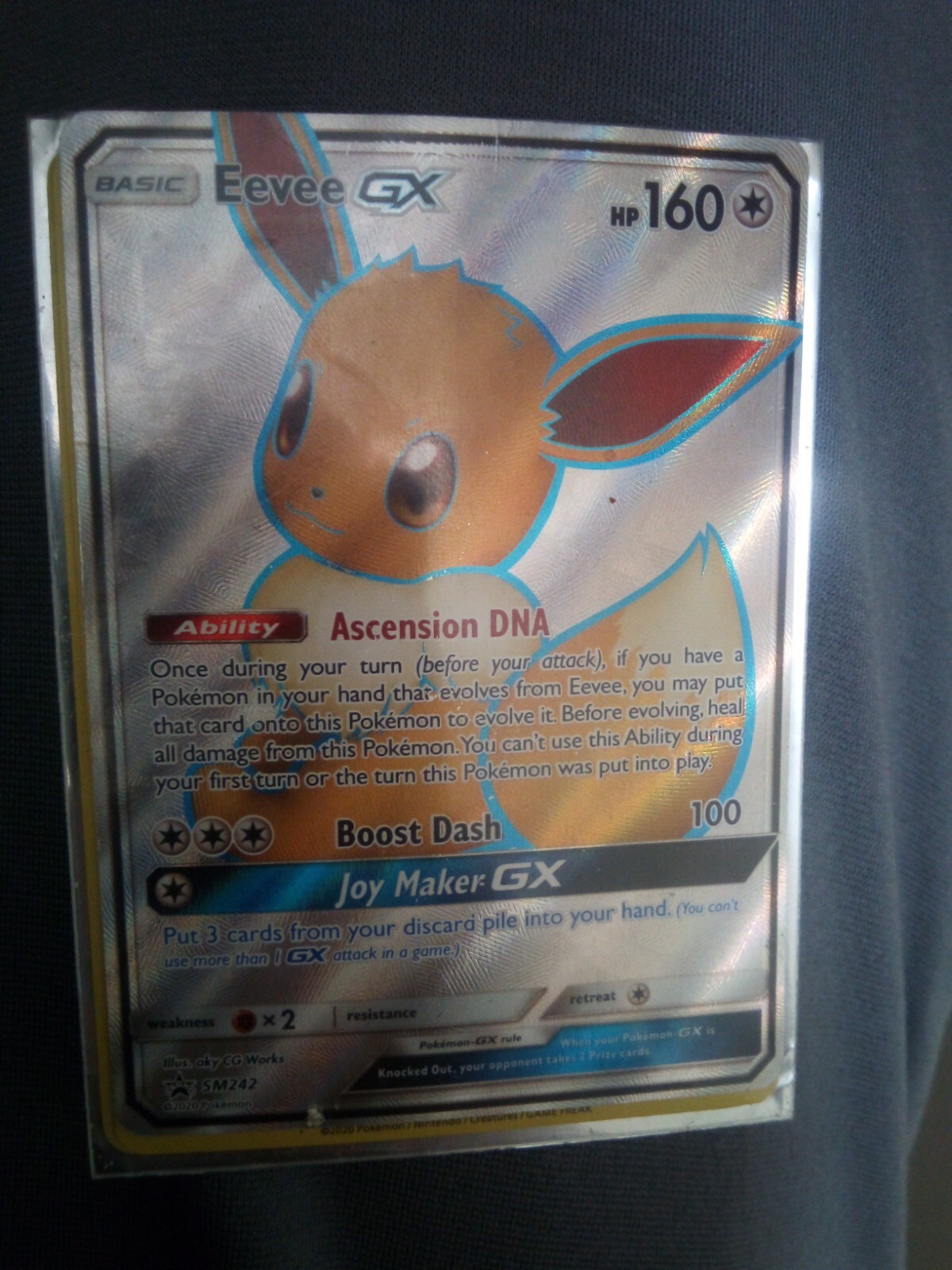 FULL ART Eevee GX ULTRA RARE Black Star Promo SM242 Pokemon - LP | eBay