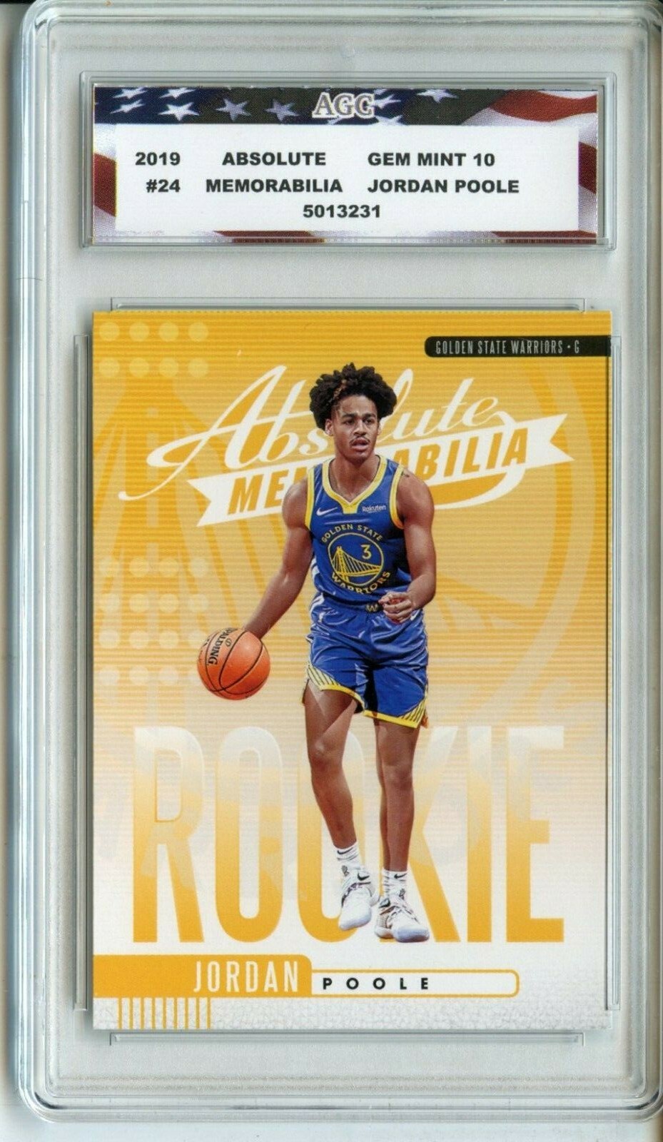 2019 Panini Absolute #24 Jordan Poole Rookie Card AGC 10 Gem Mint | eBay