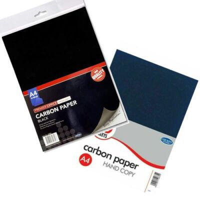 Carbon Copy Paper BLUE or BLACK A4 (10 Sheets) Hand Copy Duplicate Copy ...