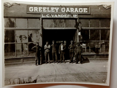 Antique Snapshot Greeley Automobile Garage Mechanic Repair Shop 1920s ...
