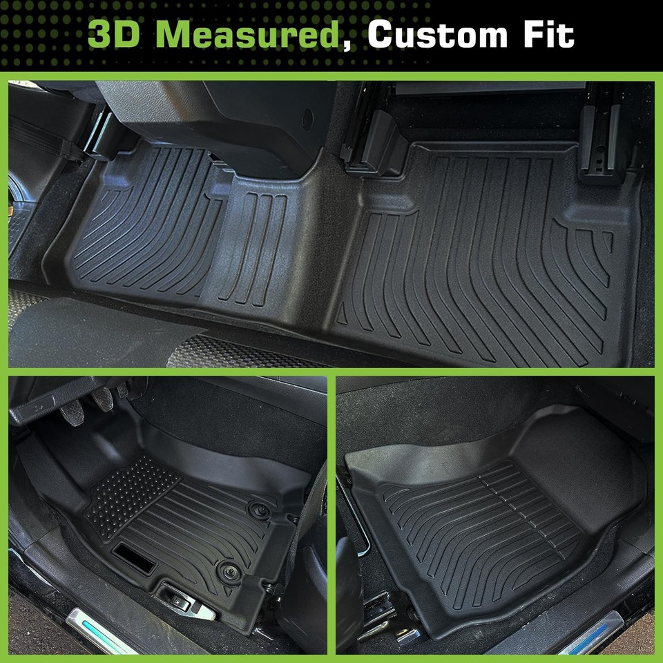 Floor Mats for VW Tiguan 2018-2024 (Only Fit for 5 Seats), TPE ...