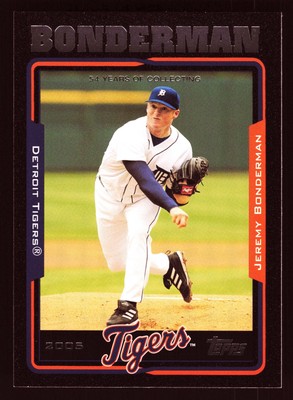 Jeremy Bonderman Detroit Tigers 2005 Topps Black #54 SN /54 | eBay