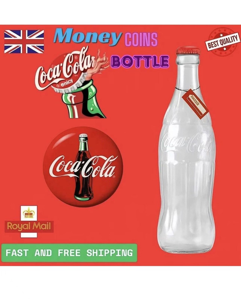 plastic Giant Coca Cola Money Bottle Savings 2FT Saving Money Bottle ...