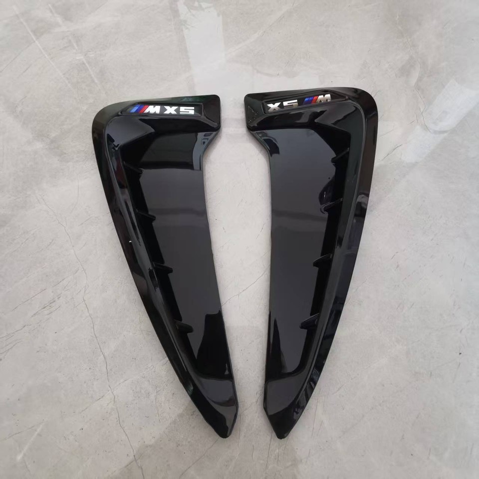 X5M Glossy Black Side Fender Vent Cover Trim For BMW F15 X5 F85 SUV ...