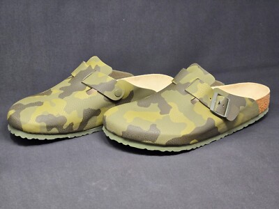 Birkenstock Boston Clogs Desert Soil Camo Green Men's Multi Sizes ...