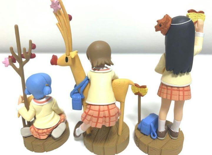 Nichijou My Ordinary Life Figure Set of 3 Yuko Aso Mio Naganohara Mai ...