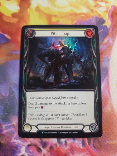 Pitfall Trap Rainbow Foil NM Unlimited Flesh And Blood Crucible of War FAB | eBay
