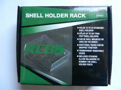 RCBS Shell Holder Rack; Holds 12 to 24 Standard Shell Holders; 09461 ...