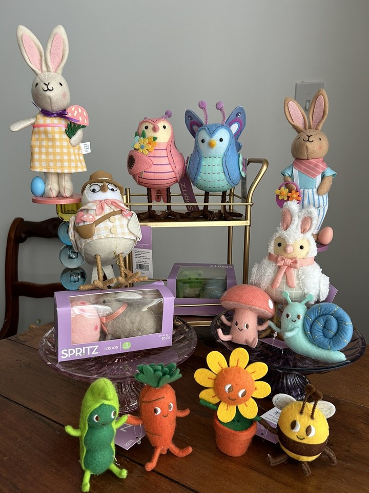 Target Spritz Easter Spring 2024 Fabric Birds Felt Duos Bunny Lot 16 ...