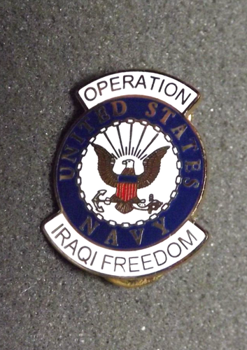United States Navy Operation Iraqi Freedom Lapel Pin USN Logo Badge | eBay