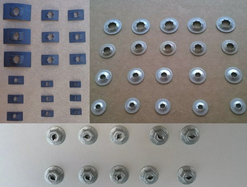 48 EMBLEM, TRIM & BADGE RETAINERS! FOR MOPAR A B C E BODY CUDA DUSTER ...
