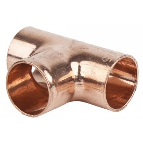 22mm Copper End Feed Equal Tee Fittings Solid Copper Next Day Delivery ...