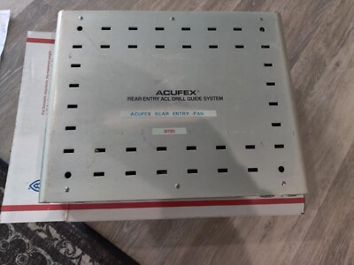 ACUFEX REAR ENTRY ACL DRILLGUIDE SYSTEM EMPTY INSTRUMENTS TRAY | eBay