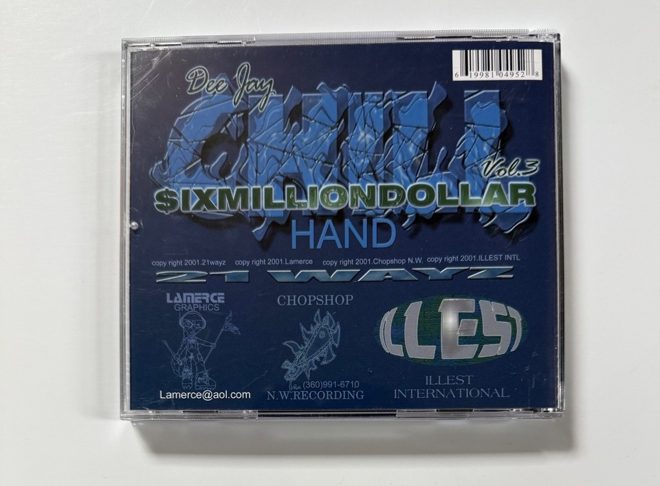 Dee Jay DJ CHILL ‎The Six Million Dollar Hand Portland Underground PNW Rap CD | eBay