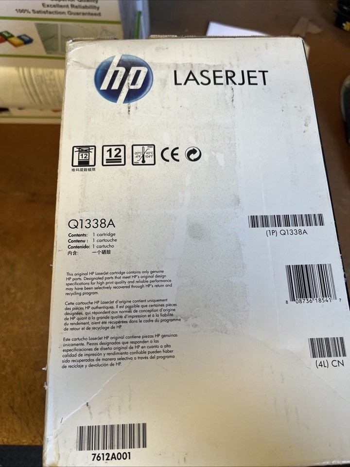 HP Q1338A 38A Genuine NEW Toner Cartridge SEALED BOX | eBay
