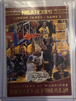 2016-2017 Panini NBA Hoops LeBron James Road To The Finals “The Block ...