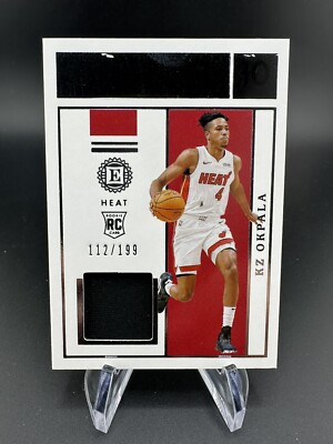 2019-20 Panini Encased Rookie Label Materials /199 KZ Okpala #RL-KZO ...
