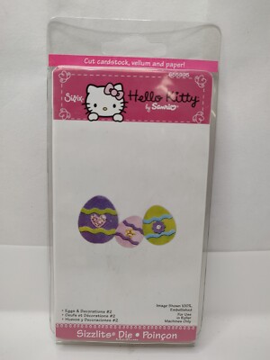 Sizzix Hello Kitty Eggs & Decorations Craft Die 655995 Sanrio Sizzlits ...