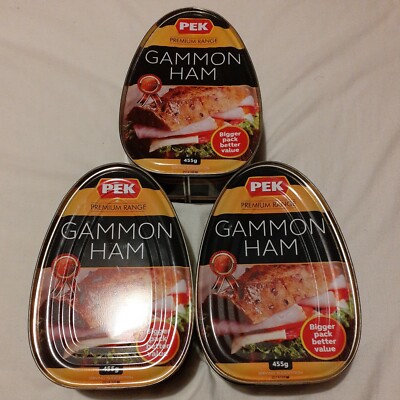 3 PEK GAMMON Ham 3 cans x 455g= 1.365Kg. Tinned meat. Free P&P. | eBay UK