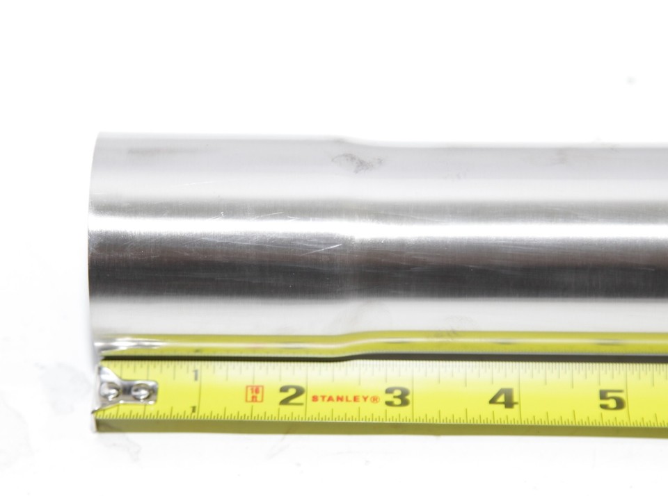 2.0"ID to 2.0"OD DIY Custom SS T409 Exhaust Straight Pipe Piping Tube ...