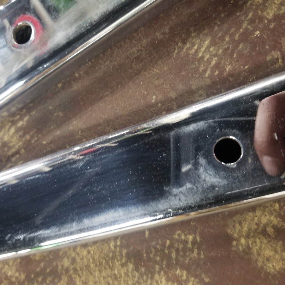 1982-1994 Chrome Rear Fender Struts Supports Short For Harley FXR Frame ...