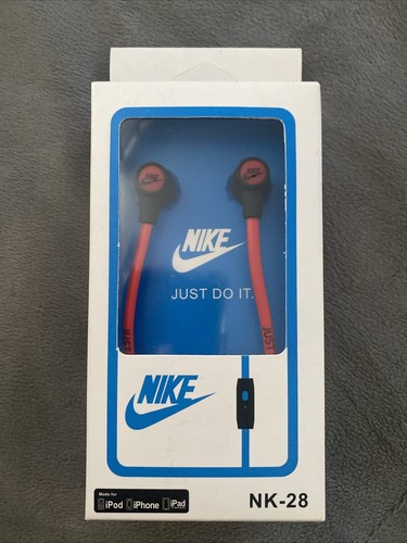 Nike Earbuds ~ Decibel Collection ~ NK-28 ~ Mega Bass ~ NIB ~ Red ...
