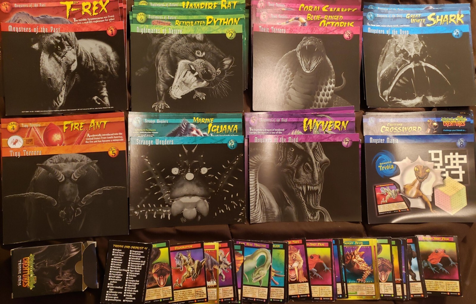 38 Weird N' Wild Creatures Trading Collectible Cards, 53 Knowledge ...