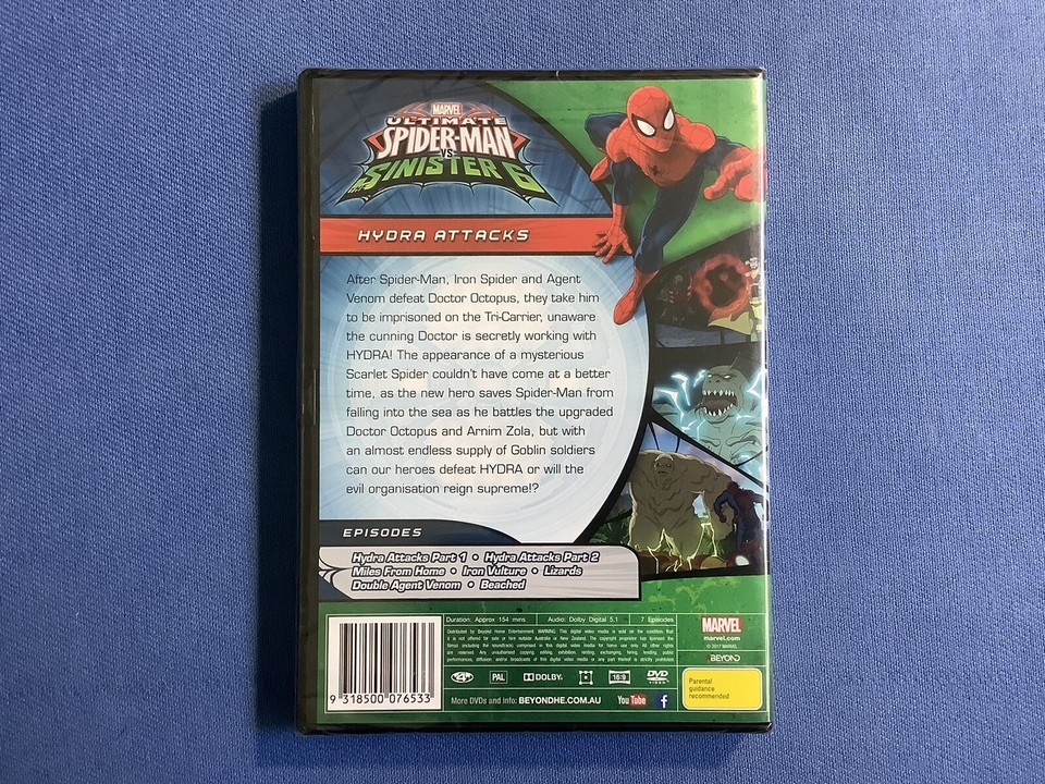 Ultimate Spider-Man - Hydra Attacks (DVD, 2017) Brand New Sealed Region ...