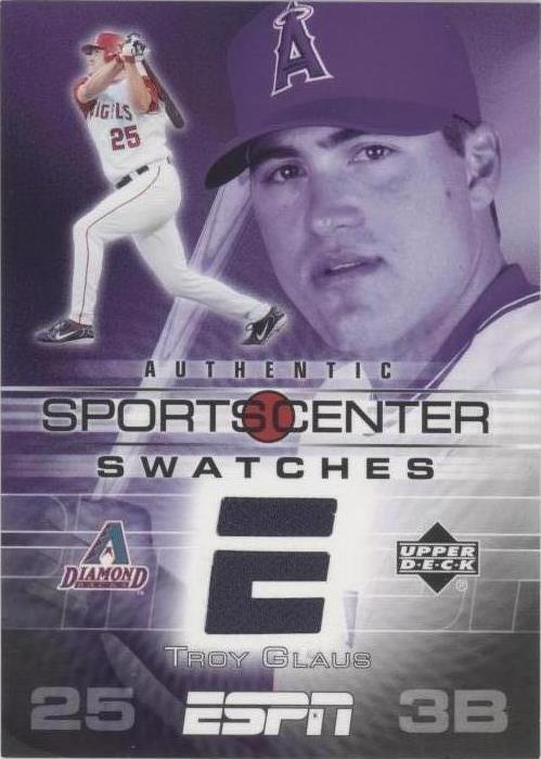 2005 Upper Deck ESPN - Sportscenter Swatches Troy Glaus #GU-TG (MEM ...