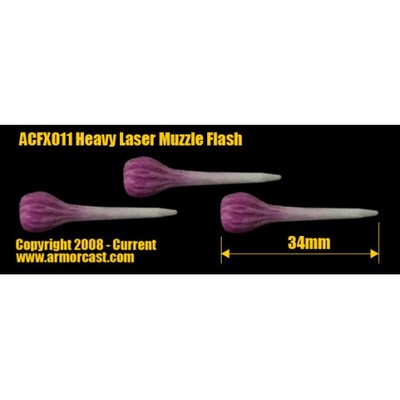 Armorcast ACFX011 Large Laser Muzzle Flash (3) Cinematic Effects Bits ...