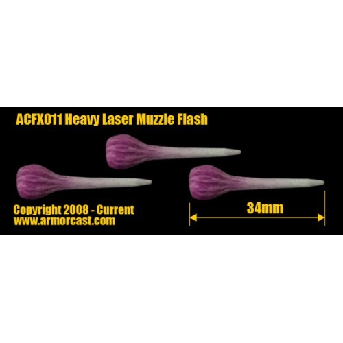 Armorcast ACFX011 Large Laser Muzzle Flash (3) Cinematic Effects Bits ...