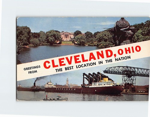 Postcard The Best Location In The Nation Greetings From Cleveland Ohio ...
