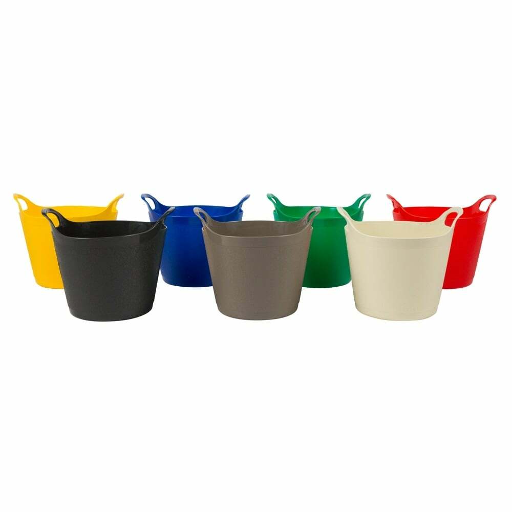 15L / 25L / 40L FLEXI TUB WITH HANDLE BUILDER BUCKET TRUG CONSTRUCTION ...