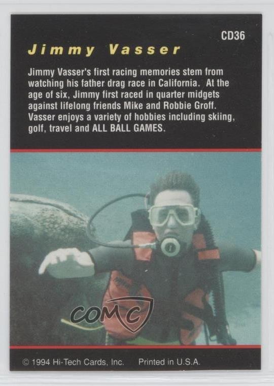 1994 Hi-Tech Indianapolis 500 Championship Drivers Group Jimmy Vasser # ...