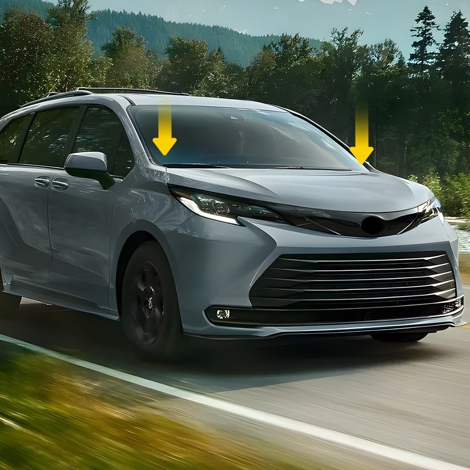 Fits Toyota Sienna 2021-2025 Front Windshield Wiper Cowl Cover Trim ...