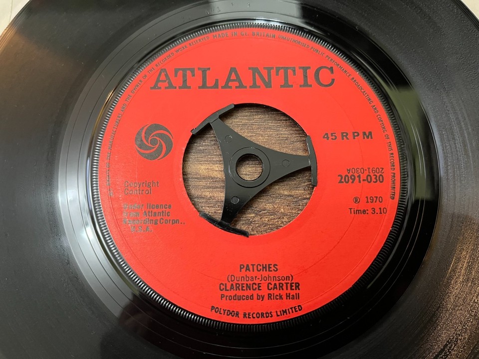 Clarence Carter : Patches - 7" Single Vinyl Record 1970 Atlantic 2091 ...