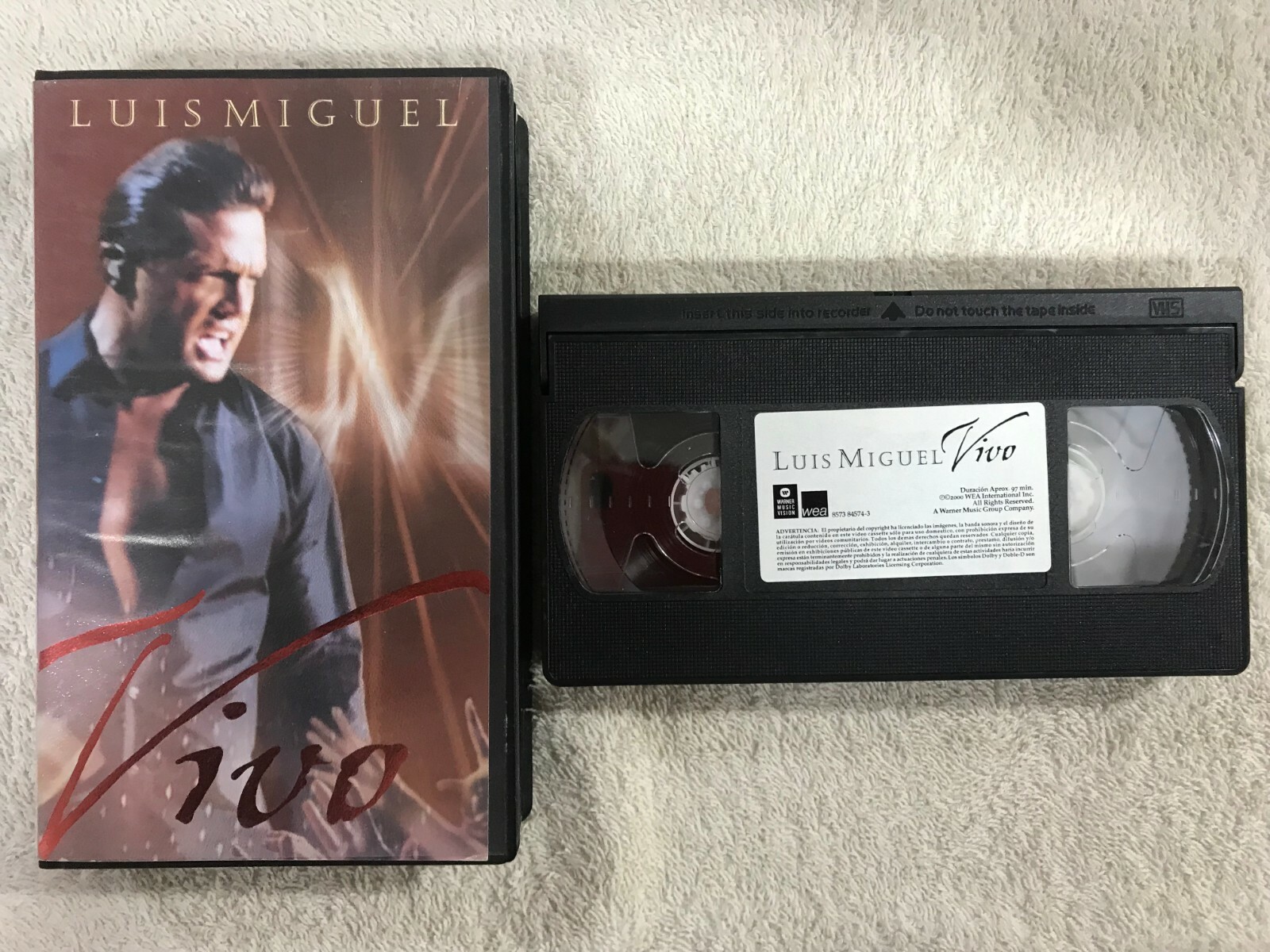 Luis Miguel VHS Concert Tape Live 2000 WEA Very Rare Unique On eBay ...