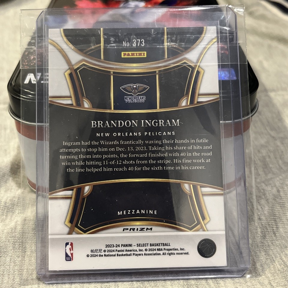 Brandon Ingram ELEPHANT PRIZM 2023-24 Panini Select MEZZANINE LEVEL SSP ...