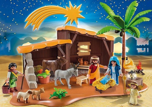 Playmobil Christmas Set 5588 Nativity Scene with Stable Belen NEW NO ...