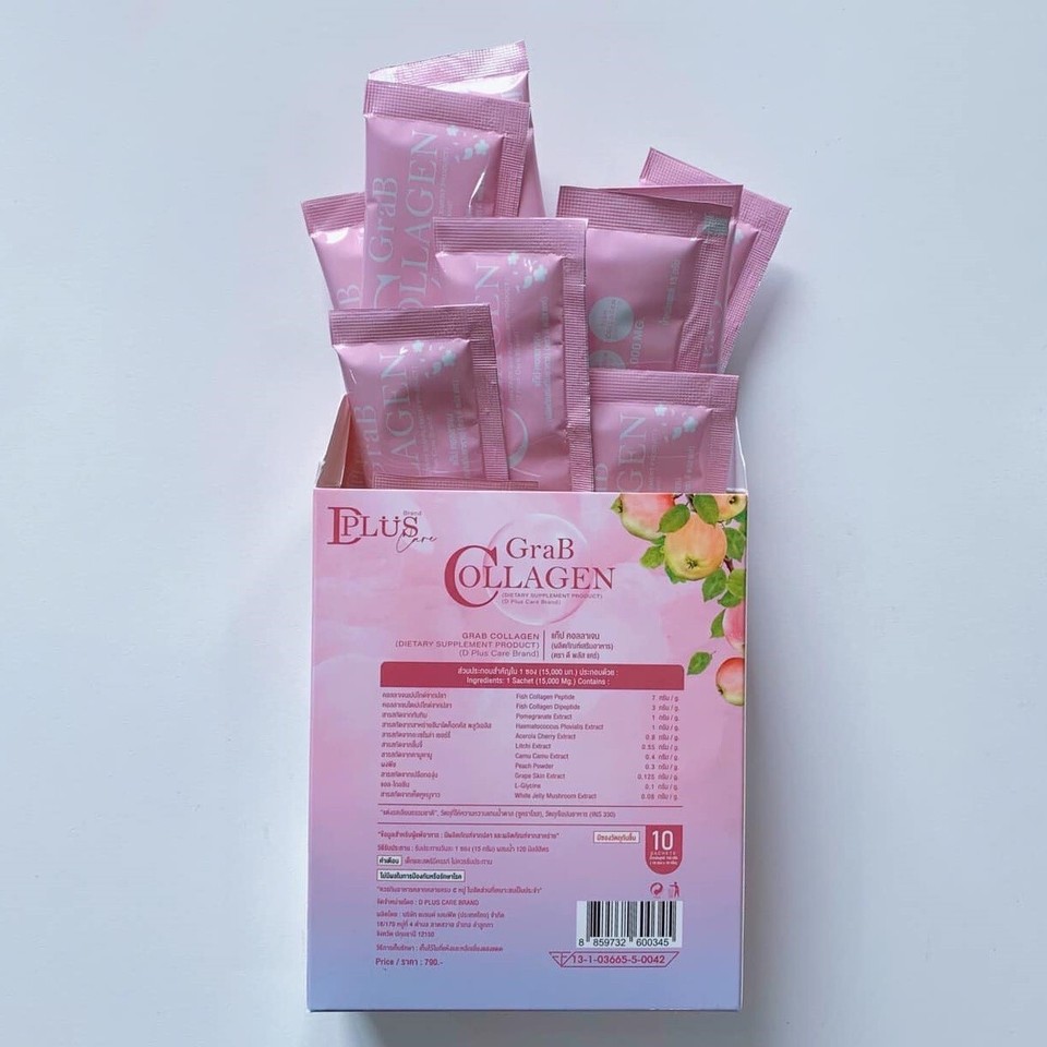 GraB Collagen fruit, easy to eat, delicious, 1 box contains 10 sachets ...