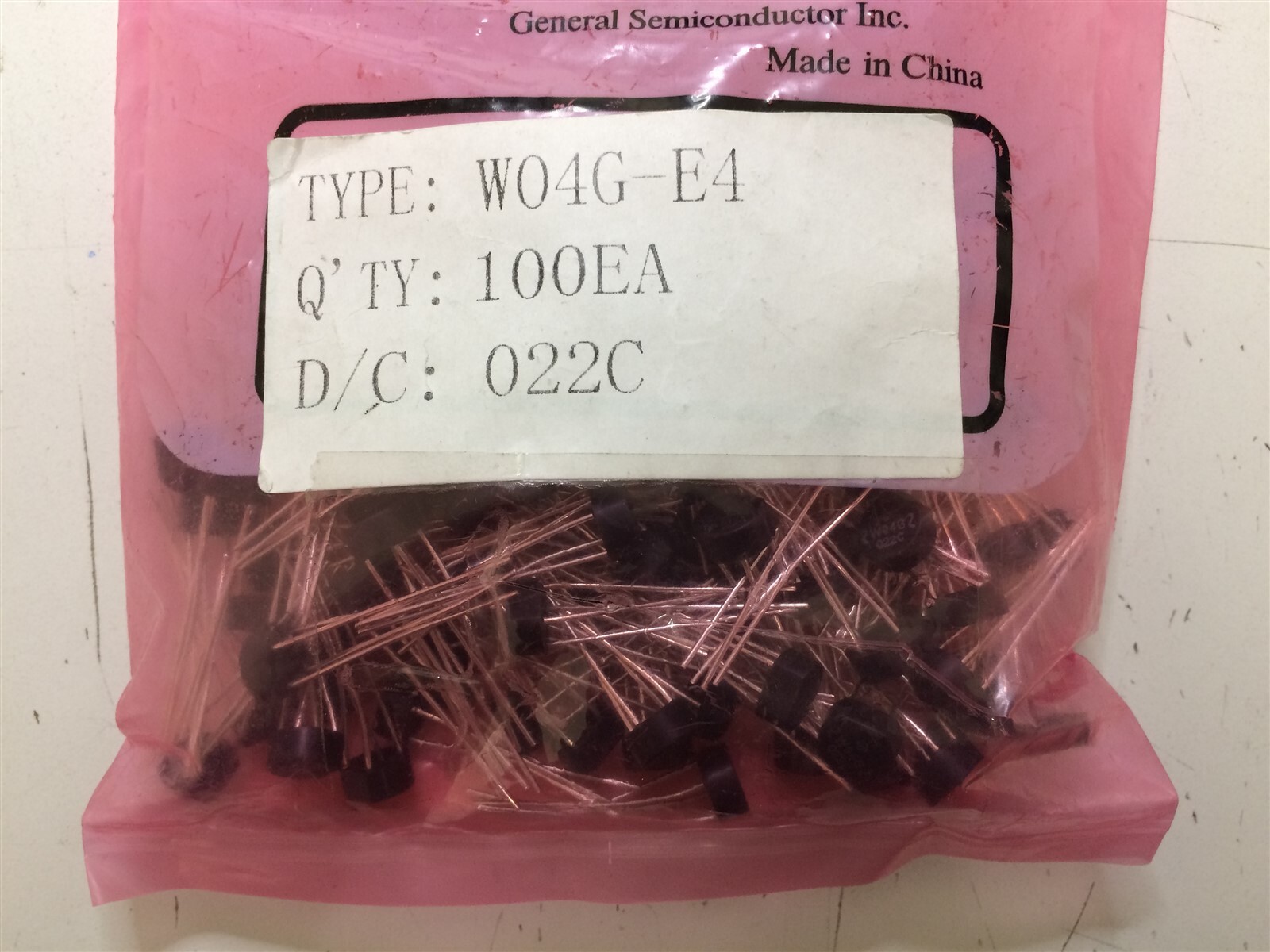 W04G-E4/5 PANASONIC W04G DIODE BRIDGE RECT 1PHASE 400V 1.5A 4PIN ROHS ...