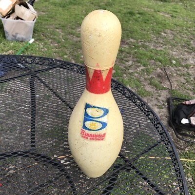 Vintage ABC Brunswick Score King BOWLING PIN Red Crown Regulation 15 ...