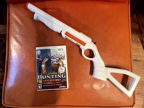 Cabela's Top Shot Nintendo Wii Gun Orange/White Controller + Hunting ...