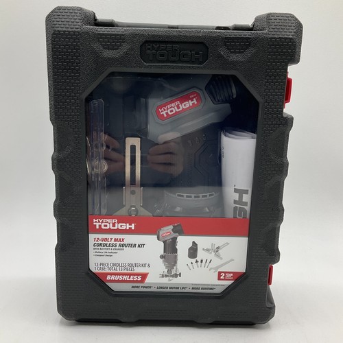 Hyper Tough 12-Volt Max Cordless Router Kit 12 Piece 80016 NEW ...