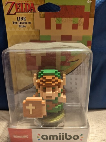 Amiibo 8-bit Link The Legend of Zelda Character Figure-NIB 45496893088 ...