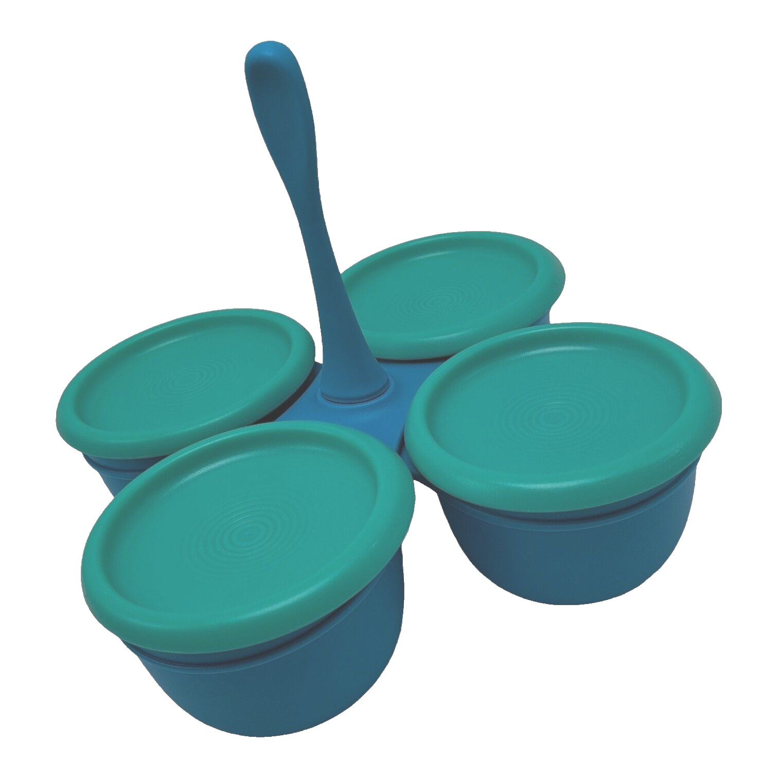 Tupperware Essentials Condiment Server 4 piece Set Shades Of Teal | eBay
