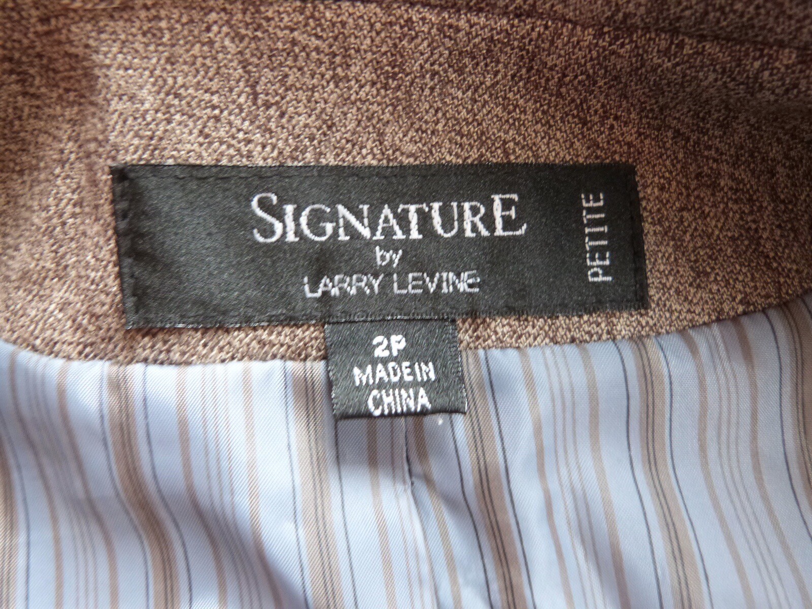 Larry Levine Signature Fitted 1-Button Blazer Jacket … - Gem