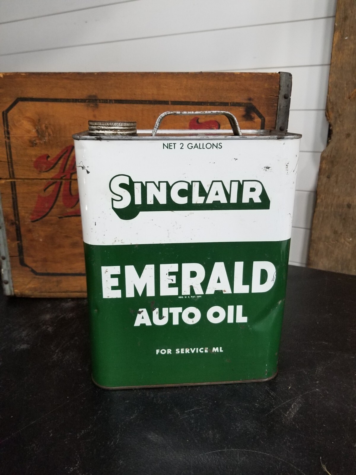 1948 2 Gallon Sinclair Emerald Motor Oil Can Inv#426 | eBay